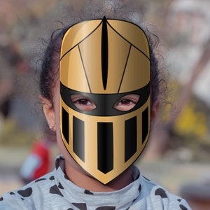 Knight Mask Printable, Paper DIY for Kids and Adults. PDF Template ...