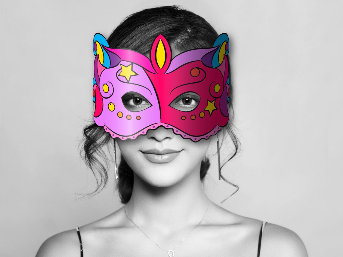 Fairy Mask Printable Paper DIY for Kids and Adults. PDF - Etsy