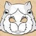 Capybara Mask Printable Coloring, Paper DIY for Kids and Adults. PDF ...