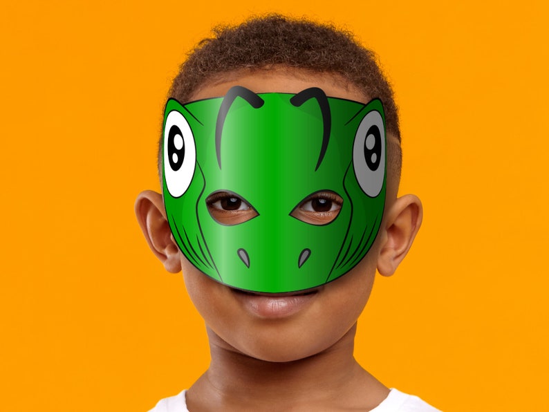 Grasshopper Mask Printable, Paper DIY for Kids and Adults. PDF Template ...