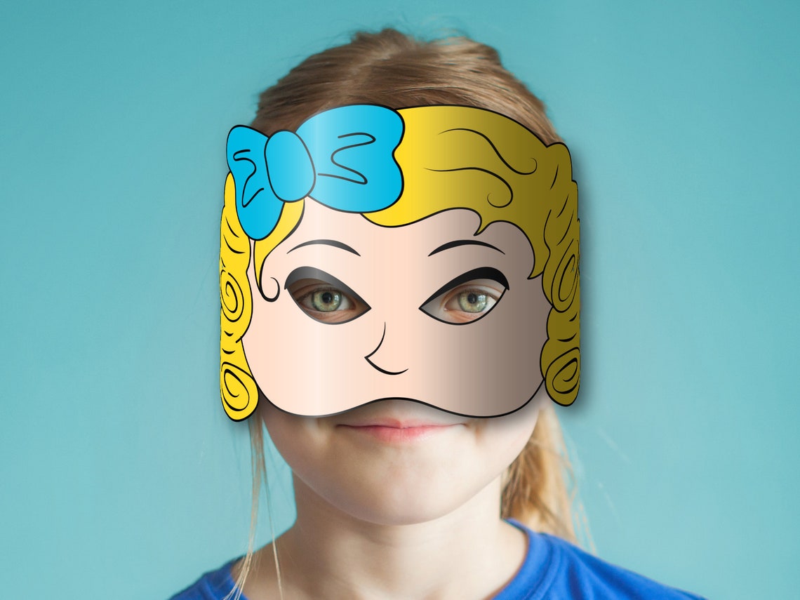 Goldilocks Mask Printable goldilocks and the Three Bears, Paper DIY for ...
