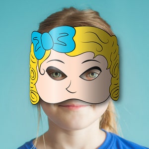 Goldilocks Mask Printable (goldilocks and the Three Bears), Paper DIY ...