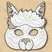 Alpaca Mask Printable, Paper DIY for Kids and Adults. PDF Template ...