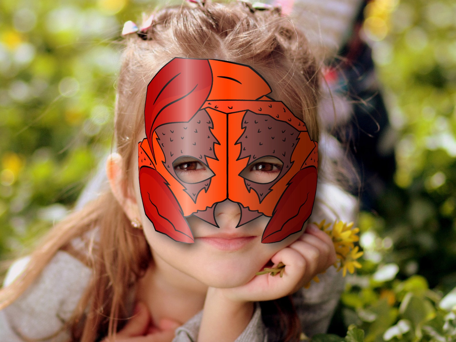 Scorpion Mask Printable, Paper DIY for Kids and Adults. PDF Template ...