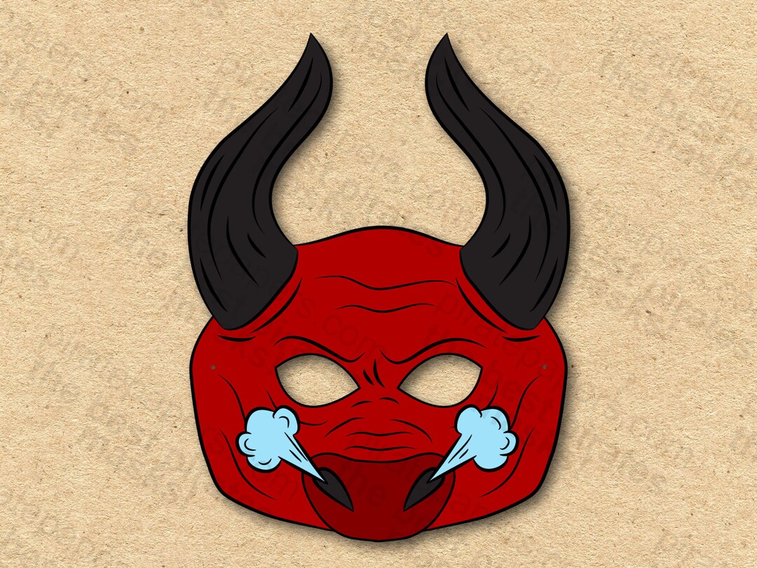 Minotaur Mask Printable Paper DIY for Kids and Adults. PDF - Etsy