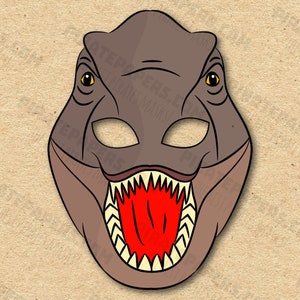 Dinosaur T-rex Mask Printable, Tyrannosaurus Rex, Trex, Paper DIY for ...