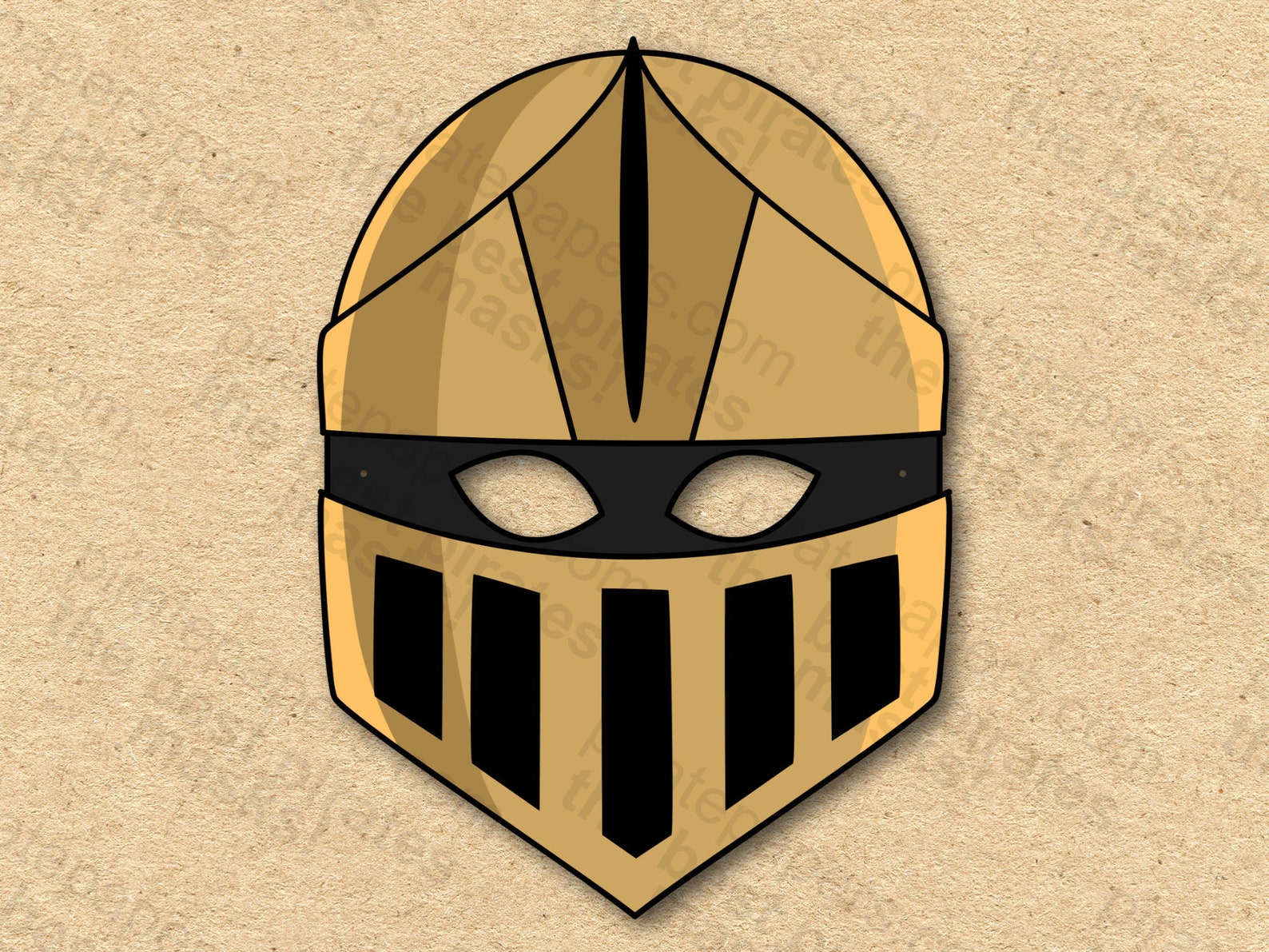 Knight Mask Printable Paper DIY for Kids and Adults. PDF - Etsy