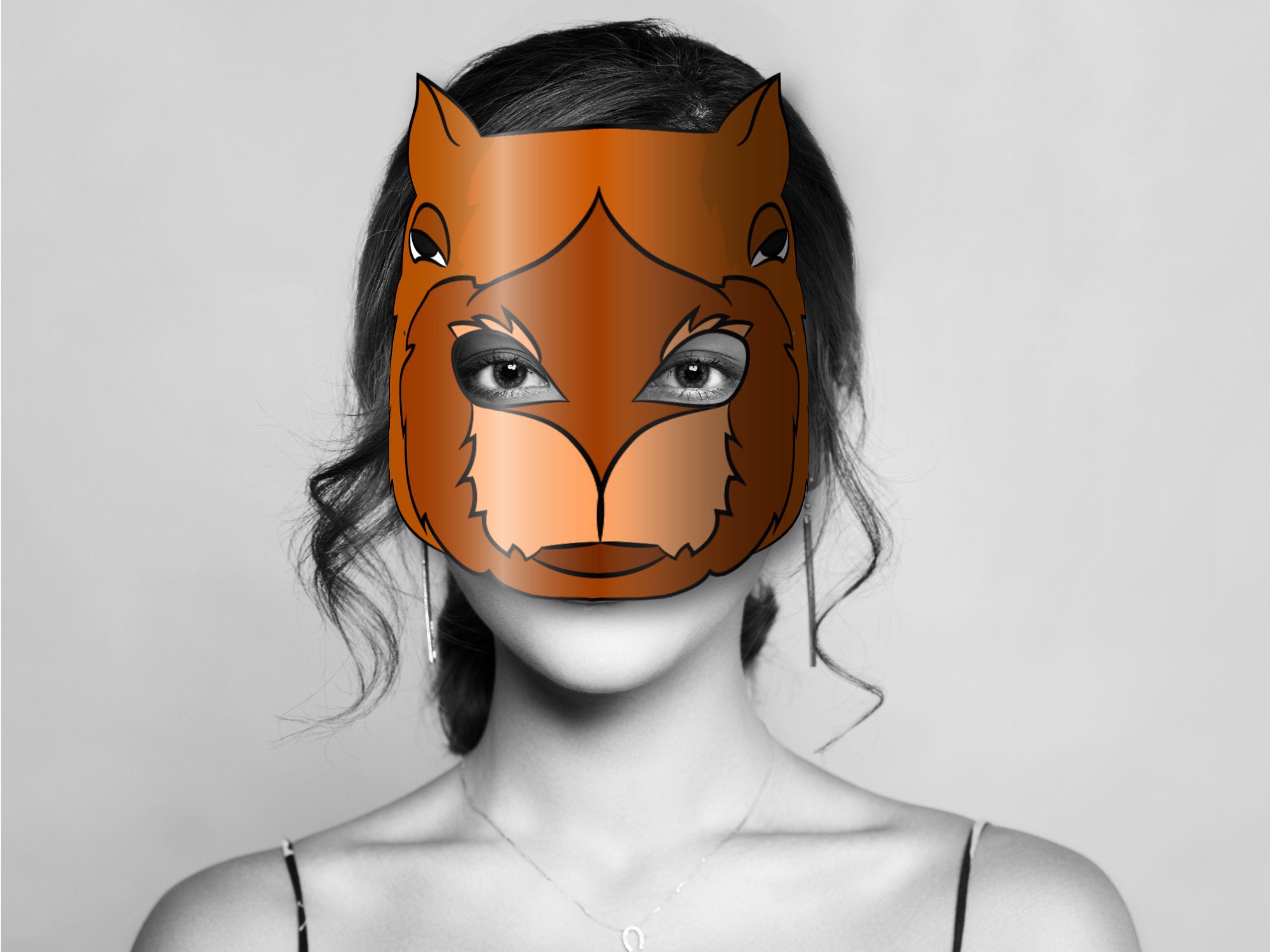 Capybara Mask Printable Paper DIY for Kids and Adults. PDF - Etsy Australia