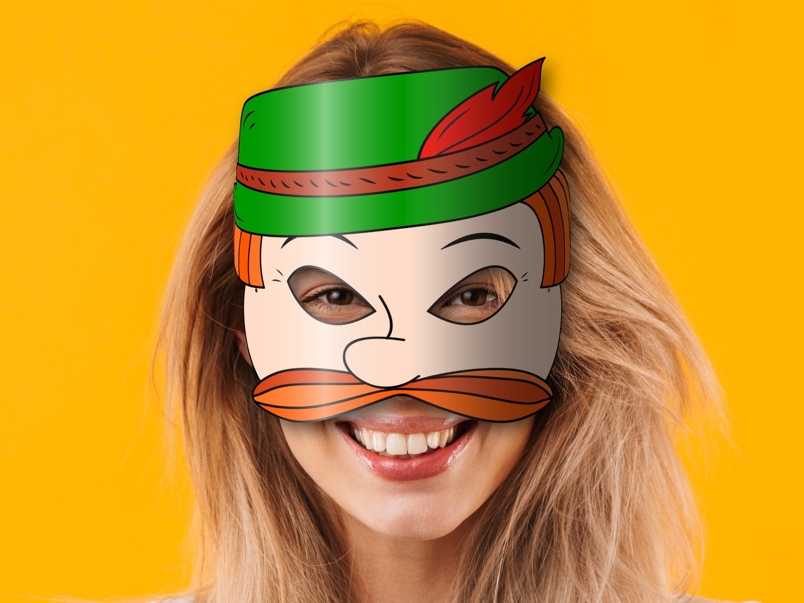 Woodcutter Mask Printable (little Red Riding Hood), Paper DIY for Kids ...