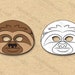 Sloth Masks Printable Color Coloring, Paper DIY for Kids and Adults ...