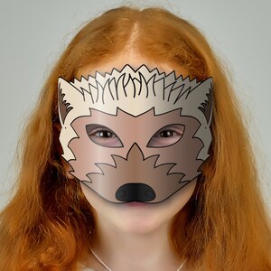 Hedgehog Mask Printable, Paper DIY for Kids and Adults. PDF Template ...