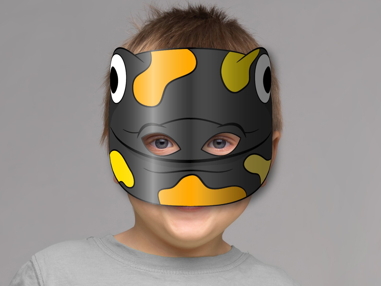 Salamander Mask Printable, Paper DIY for Kids and Adults. PDF Template ...