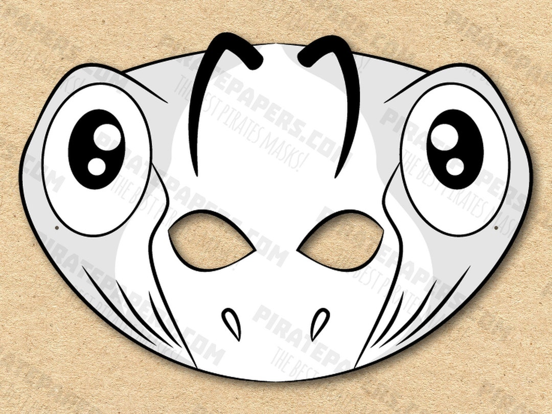 Grasshopper Mask Printable Coloring, Paper DIY for Kids and Adults. PDF ...