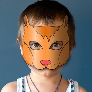 Hamster Mask Printable, Paper DIY for Kids and Adults. PDF Template ...