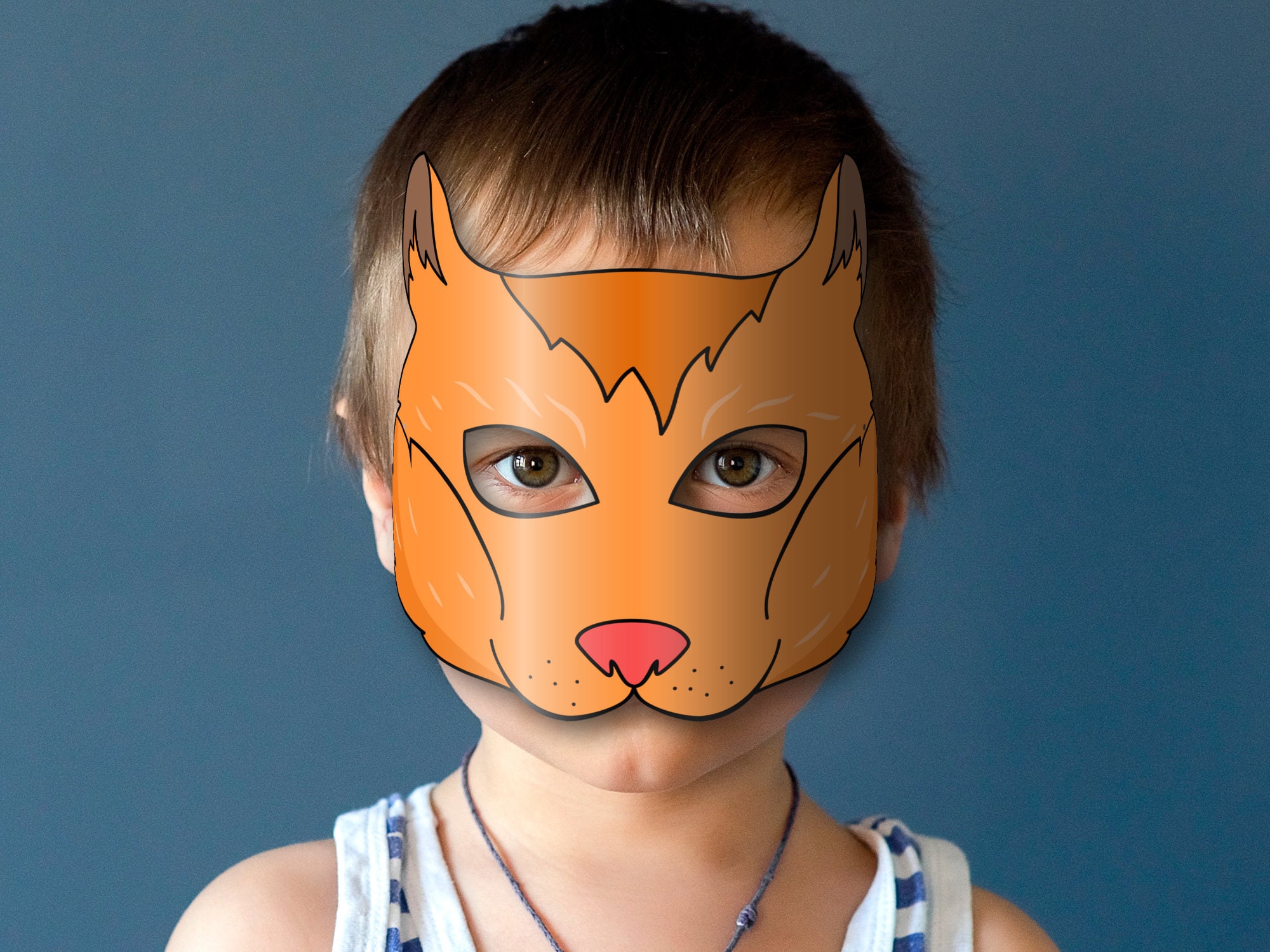 Hamster Mask Printable, Paper DIY for Kids and Adults. PDF Template ...