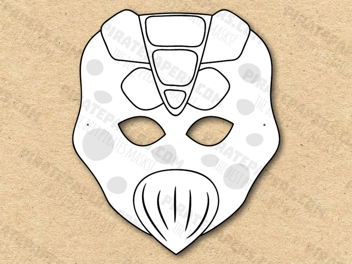 Dinosaurs Masks Printable Coloring, Velociraptor, T-rex, Triceratops ...