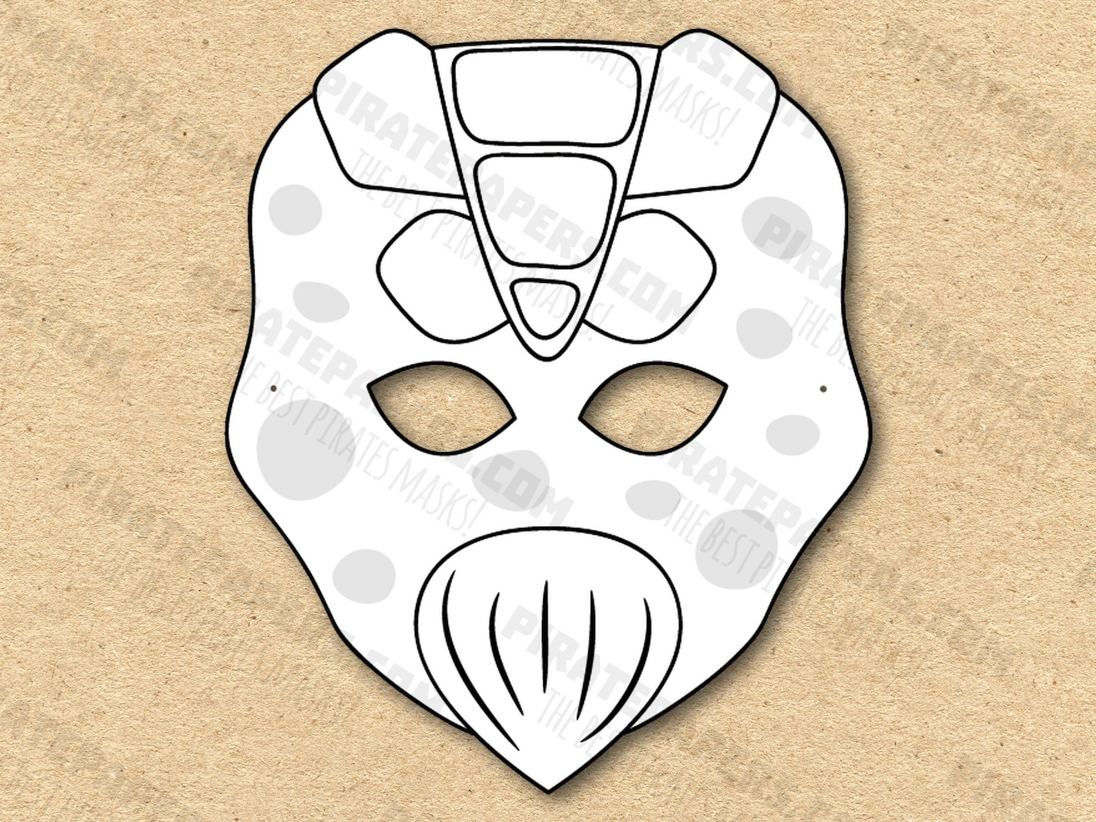 Dinosaurs Masks Printable Coloring, Velociraptor, T-rex, Triceratops ...