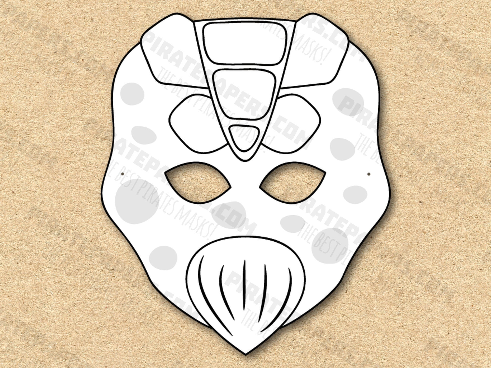 Dinosaurs Masks Printable Coloring, Velociraptor, T-rex, Triceratops ...