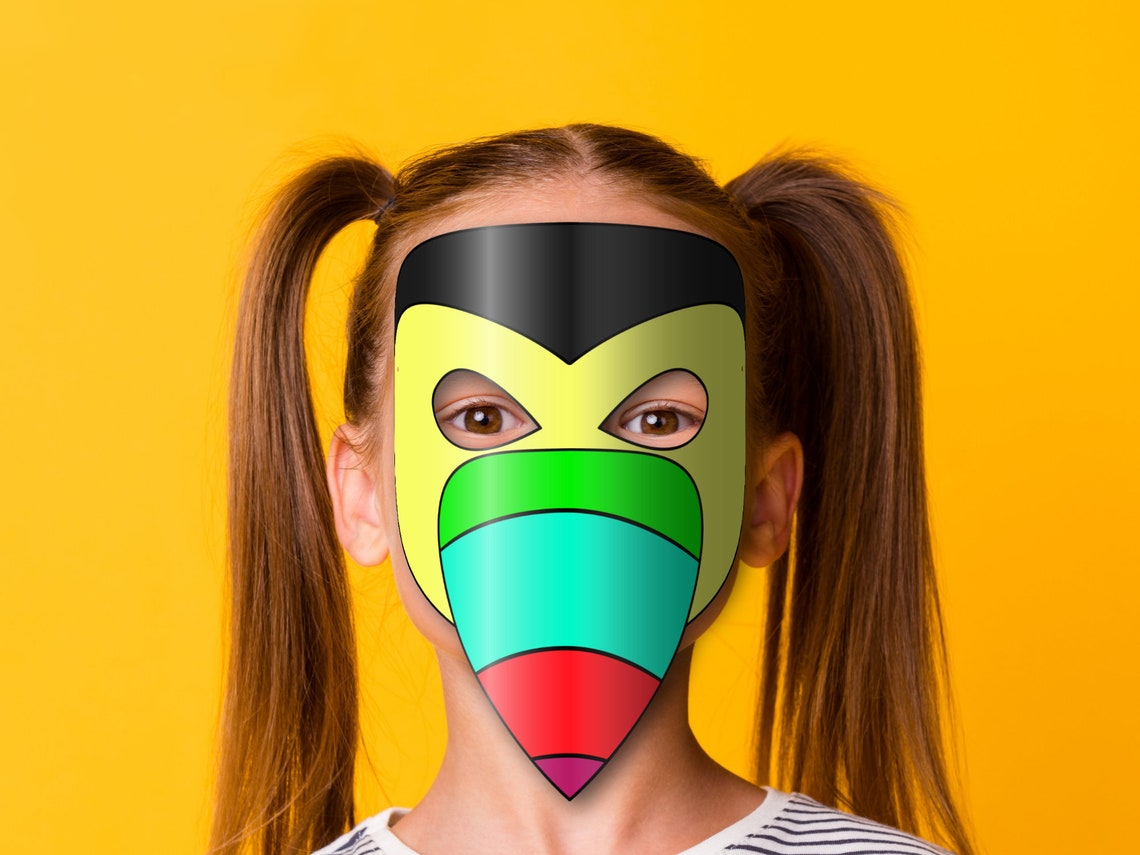 Toucan Mask Printable, Paper DIY for Kids and Adults. PDF Template ...