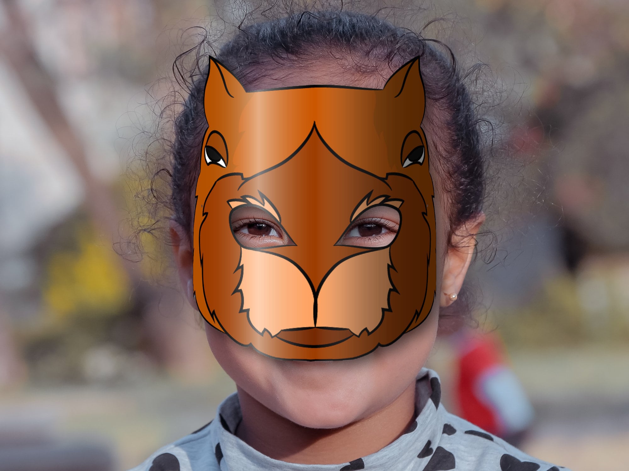 Capybara Masks Printable Color Coloring, Paper DIY for Kids and Adults ...