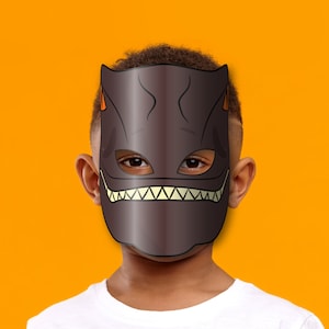 Dinosaur Velociraptor Mask Printable, Paper DIY for Kids and Adults ...