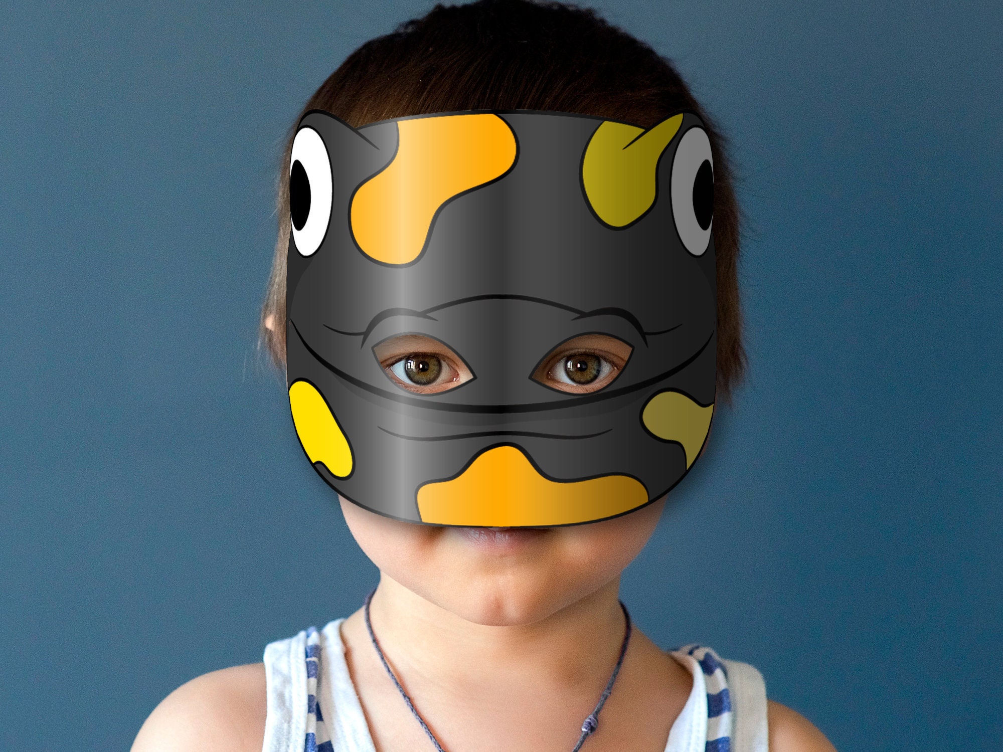 Salamander Mask Printable, Paper DIY for Kids and Adults. PDF Template ...