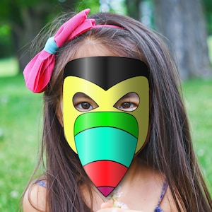 Toucan Masks Printable Color + Coloring, Paper DIY for Kids and Adults ...