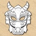 Chinese Dragon Masks Printable Color Coloring, Paper DIY for Kids and ...