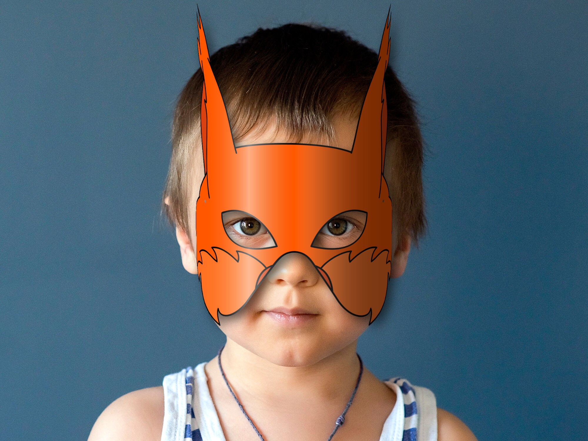Squirrel Masks Printable Color + Coloring, Paper DIY for Kids and ...