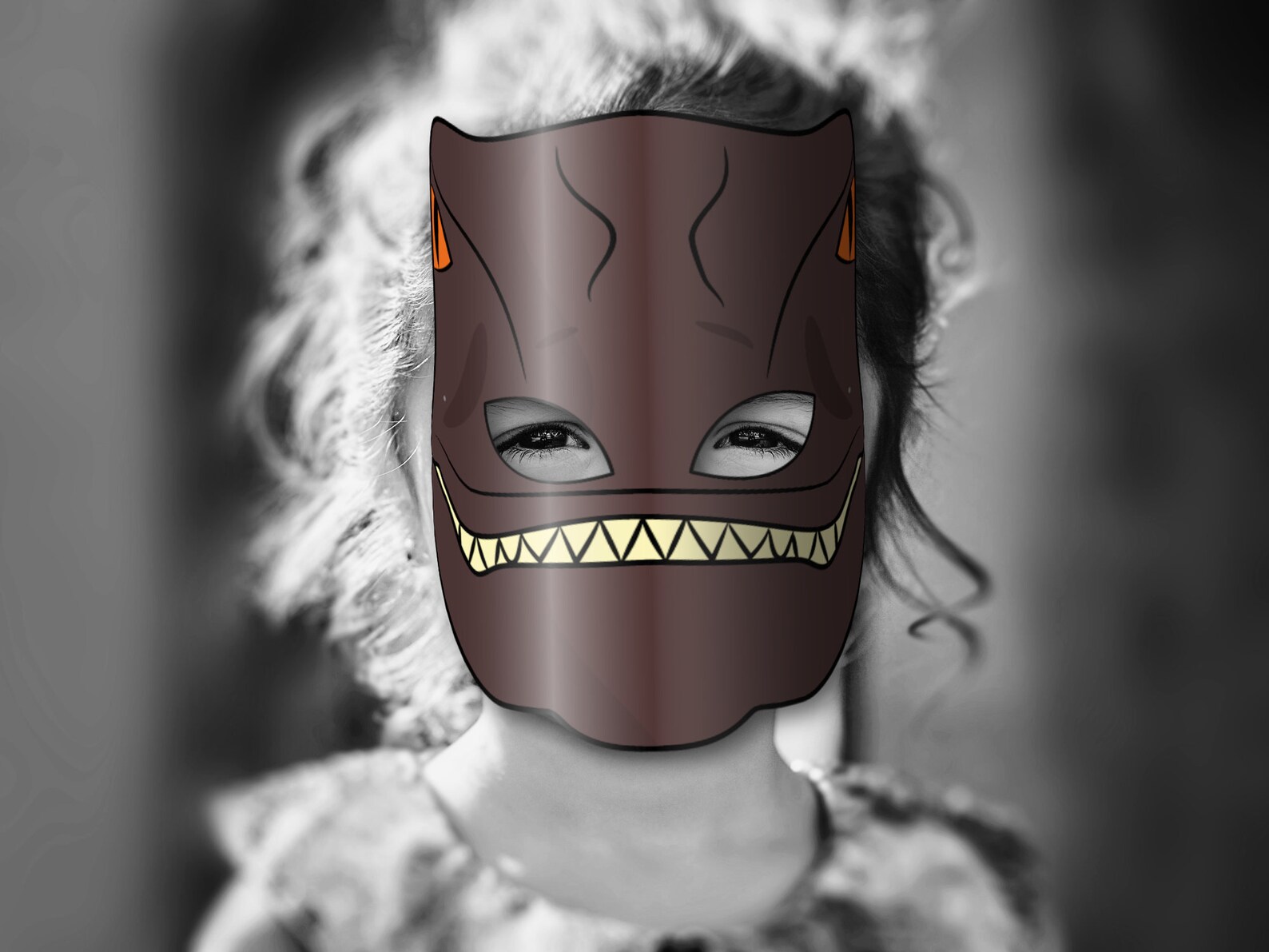 Dinosaur Velociraptor Mask Printable Paper DIY for Kids and - Etsy