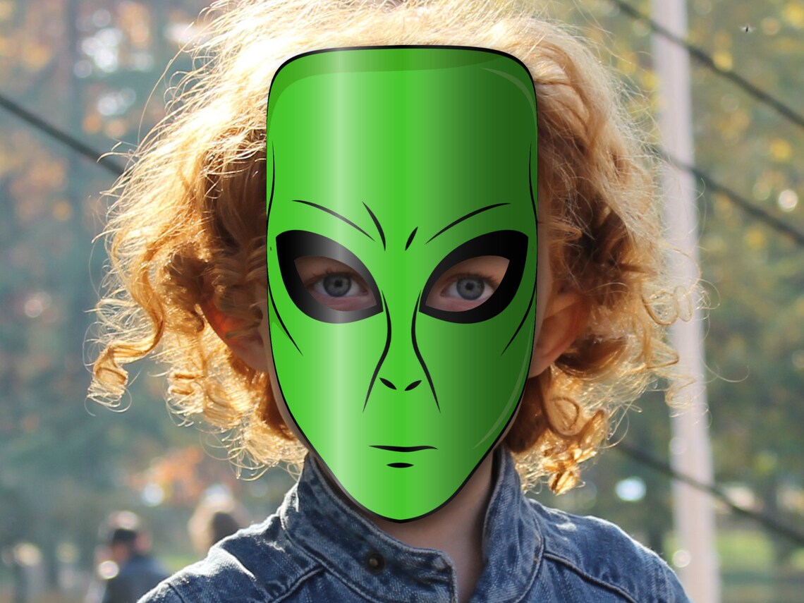 Alien Mask Printable Paper DIY for Kids and Adults. (Download Now) - Etsy
