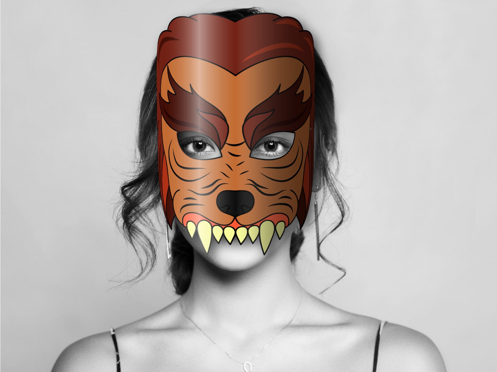 Werewolf Mask Printable Paper DIY for Kids and Adults. PDF - Etsy