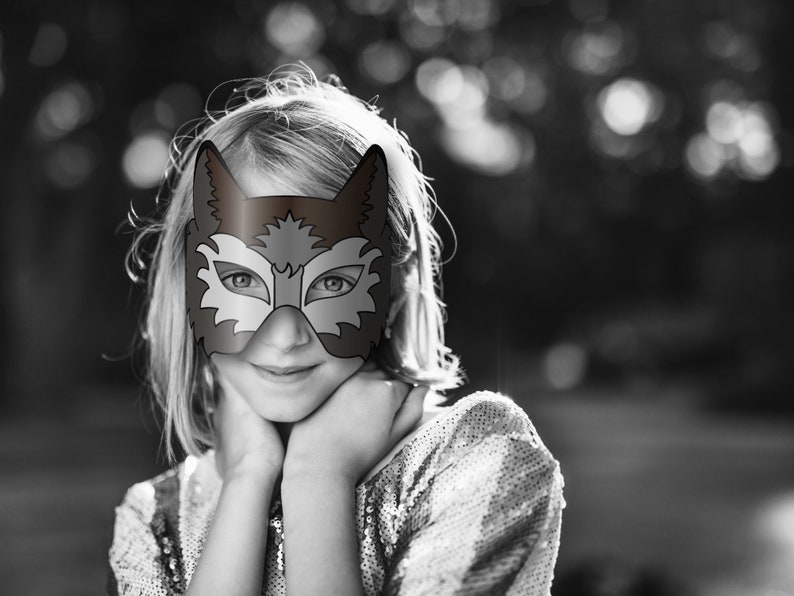 Wolf Mask Printable Paper DIY for Kids and Adults. PDF - Etsy