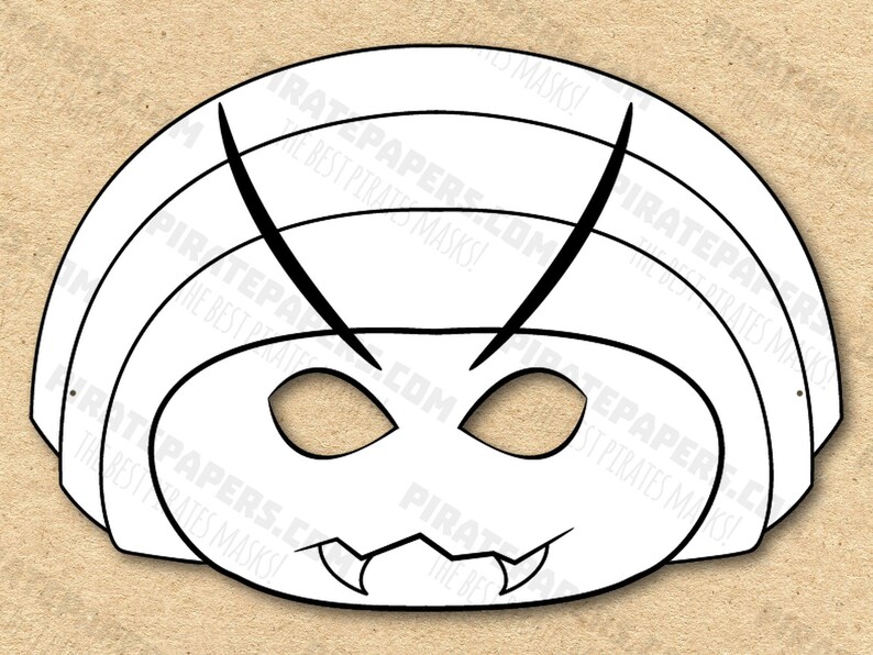 Bugs and Insects 3 Masks Printable Coloring, Scorpion, Cockroach, Ant ...