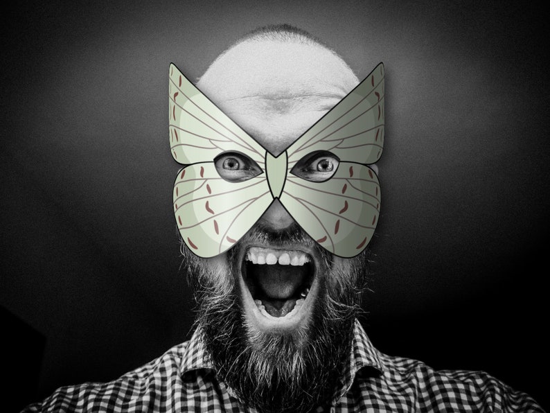 Butterfly Mask Printable Summer Azure Paper DIY for Kids and - Etsy