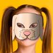 Rabbit Mask Printable, Paper DIY for Kids and Adults. PDF Template ...