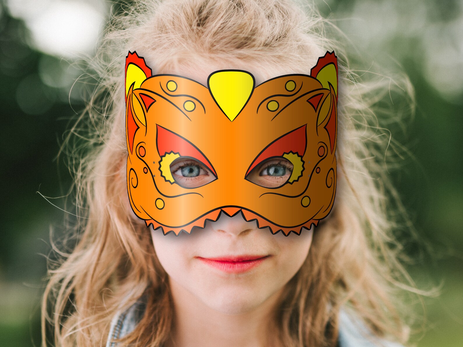 Fairy 2 Mask Printable, Paper DIY for Kids and Adults. PDF Template ...
