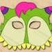 Monster #2 Mask Printable, Paper DIY for Kids and Adults. PDF Template ...