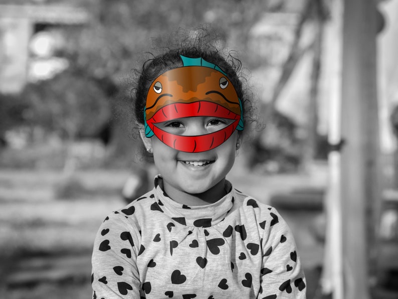 Catfish Masks Printable Color Coloring Paper DIY for Kids - Etsy