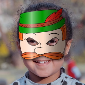 Woodcutter Mask Printable (little Red Riding Hood), Paper DIY for Kids ...