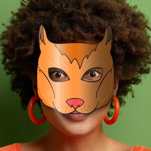 Hamster Mask Printable, Paper DIY for Kids and Adults. PDF Template ...