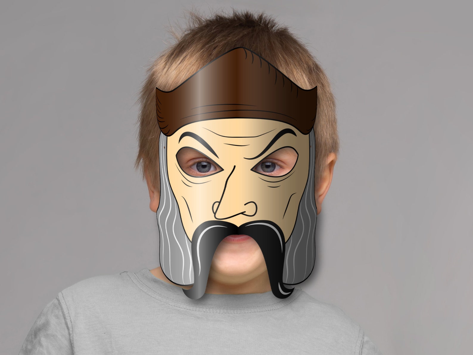 Pirate Captain William Kidd Mask Printable, Paper DIY for Kids and ...