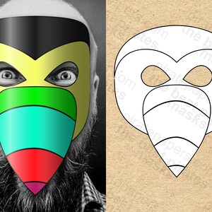 Toucan Masks Printable Color Coloring Paper DIY for Kids - Etsy
