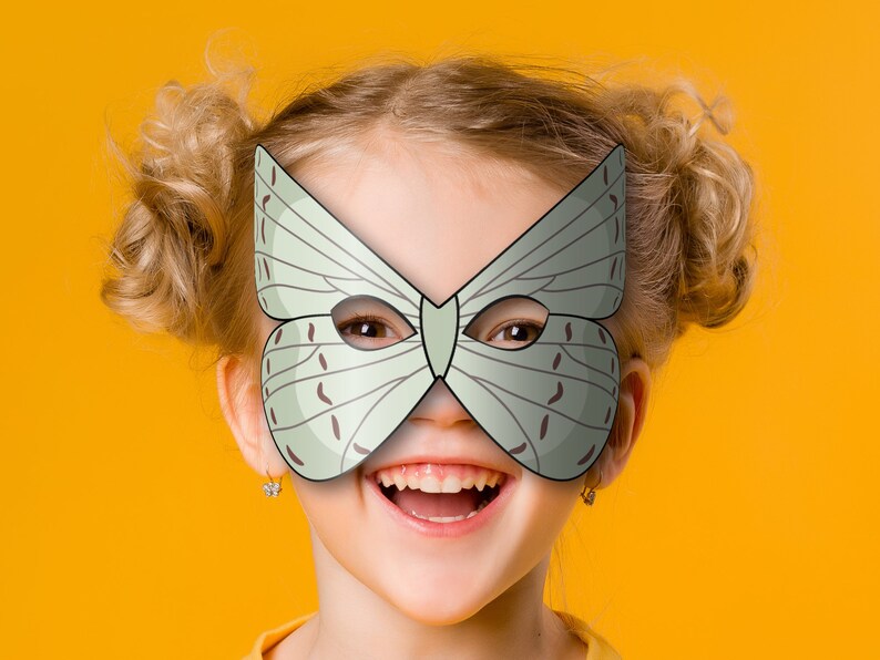 Butterfly Mask Printable Summer Azure, Paper DIY for Kids and Adults ...