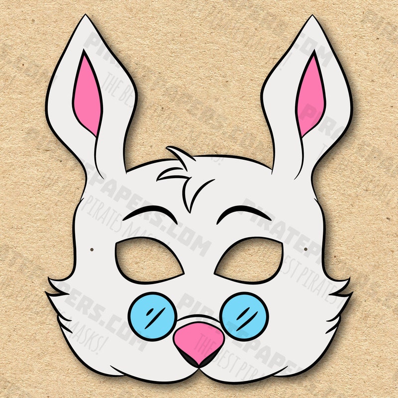 White Rabbit Mask - Etsy