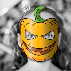 Pumpkin Mask Printable Paper DIY for Kids and Adults. PDF - Etsy