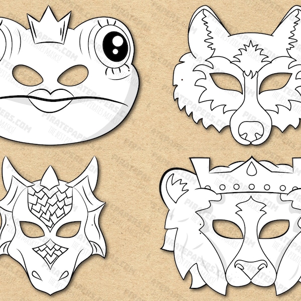 Coloring Fairy Mask - Etsy