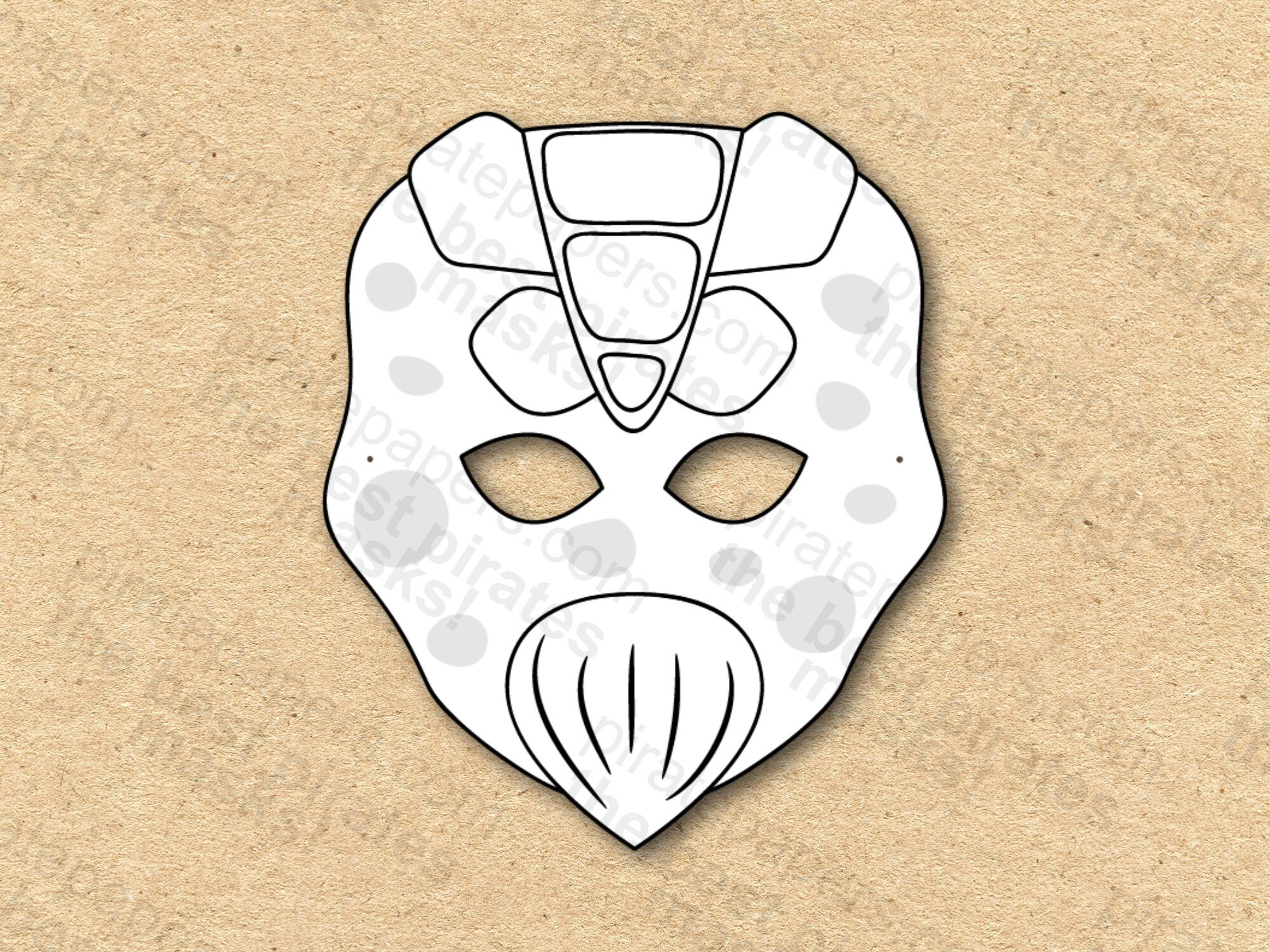 Dinosaur Stegosaurus Mask Printable Coloring Paper DIY for - Etsy