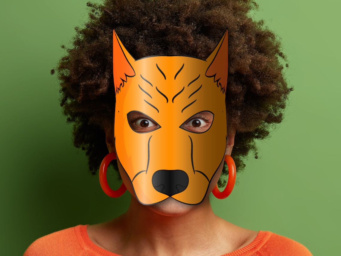 Dingo Mask Printable, Paper DIY for Kids and Adults. PDF Template ...