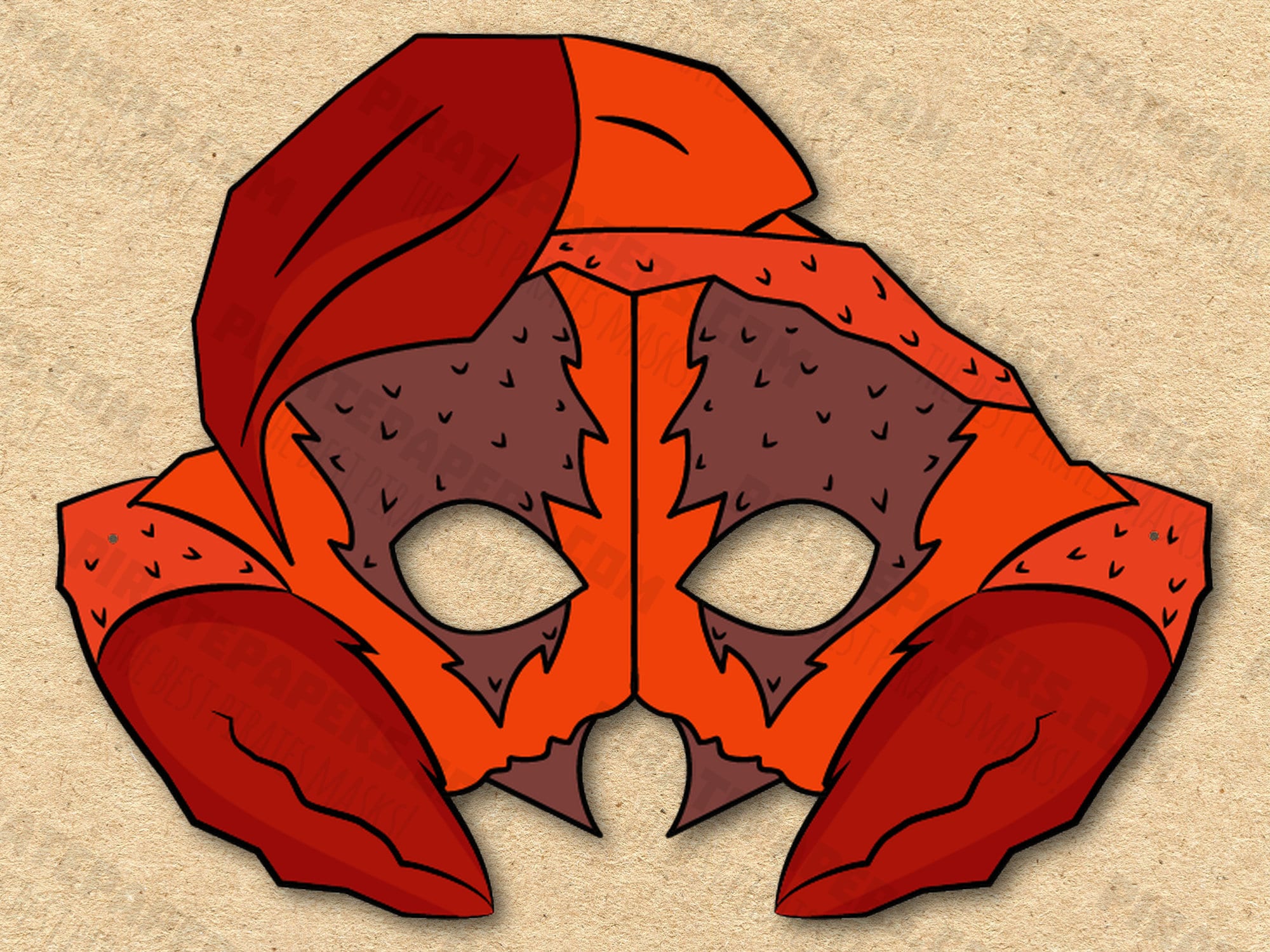 Scorpion Mask Printable, Paper DIY for Kids and Adults. PDF Template ...